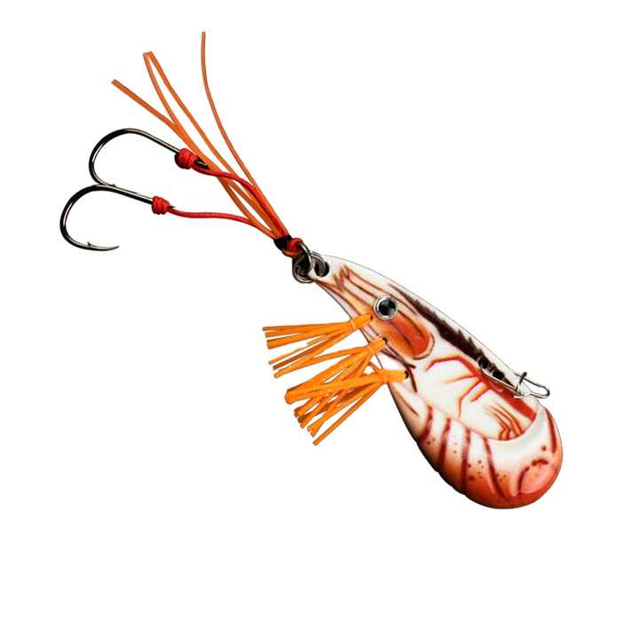 OEM 3D Crazy Shrimp Vibration 15g Metal VIB Sinking Blade Spoon Fishing ...