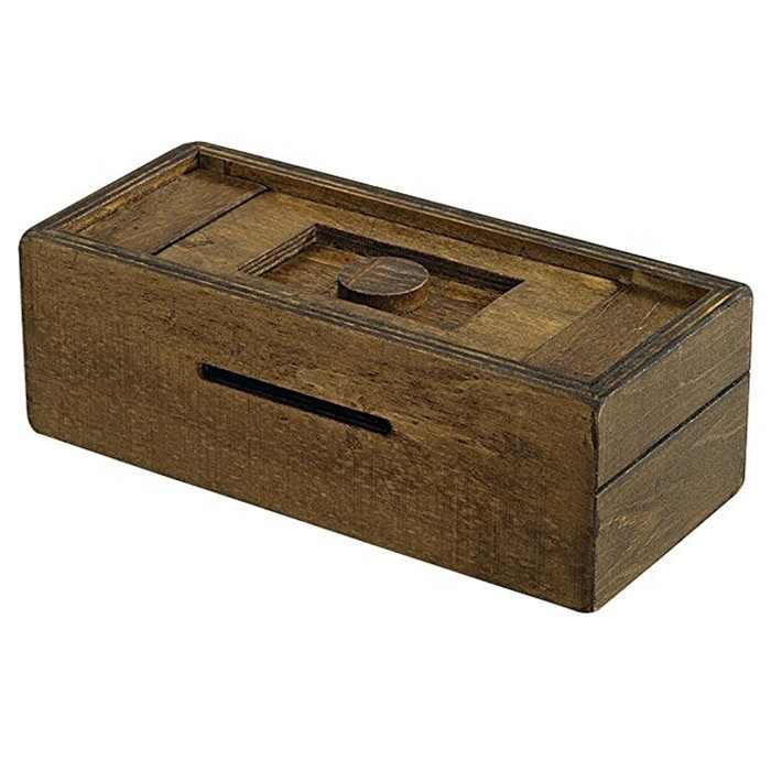 Wooden Brain Game Box - Educational Puzzle for All Ages