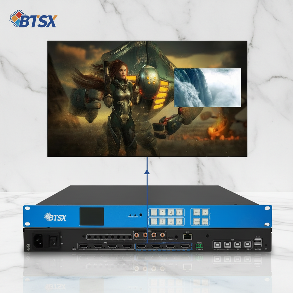 4K60 HDMI Video Wall Processor for Conference Rooms, Control Centers ...