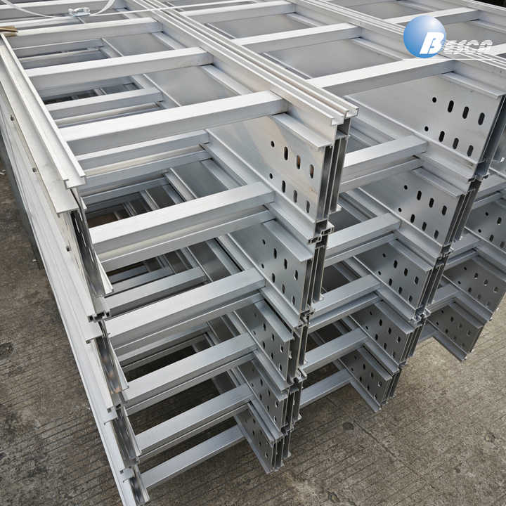 NEMA Standard 14" Wide Aluminum Cable Ladder 12'' Rung Spacing Cable ...