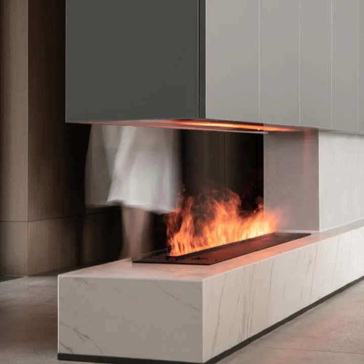 1500mm Easy Standing 3D Fire Flame Steam Water Vapor Electric Fireplace