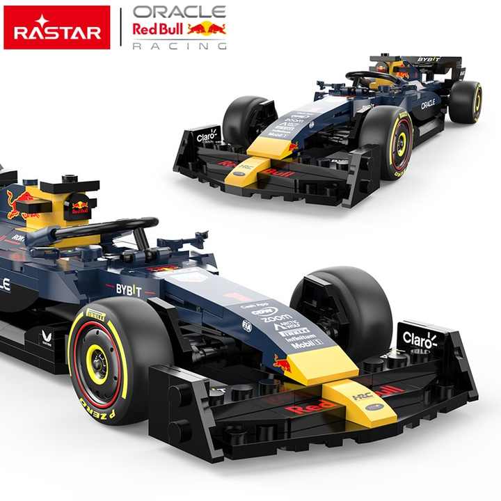 Rastar 1:24 Red Bull F1 RB19 Bricks Car - DIY Racing Model