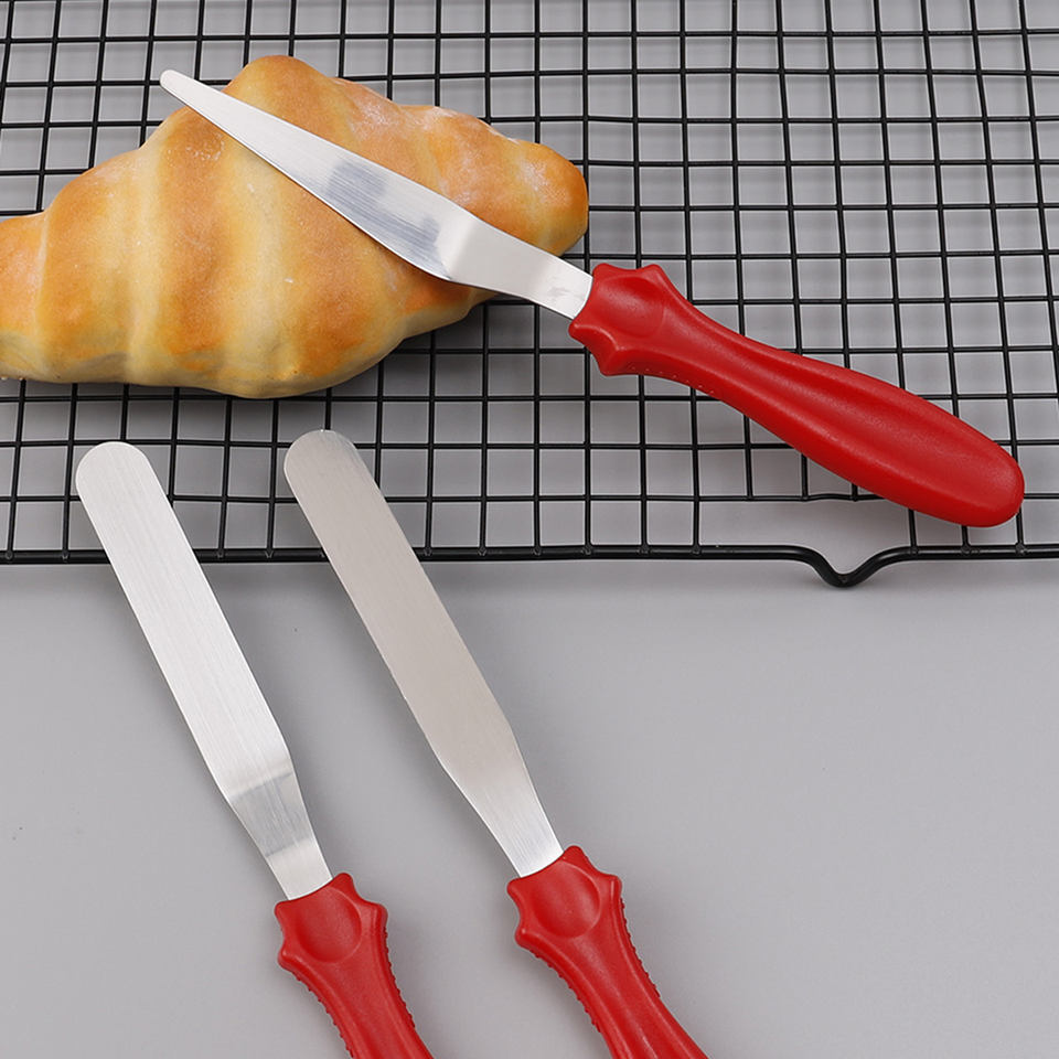 Hot Sale 3pcs Stainless Steel Cake Spatulas Set 9 Inch Butter Cake ...