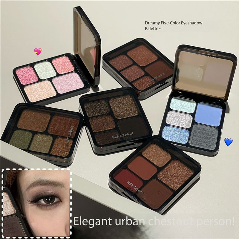 Private Label Bestseller Dreamy 5-Color Powder Eyeshadow Palette ...