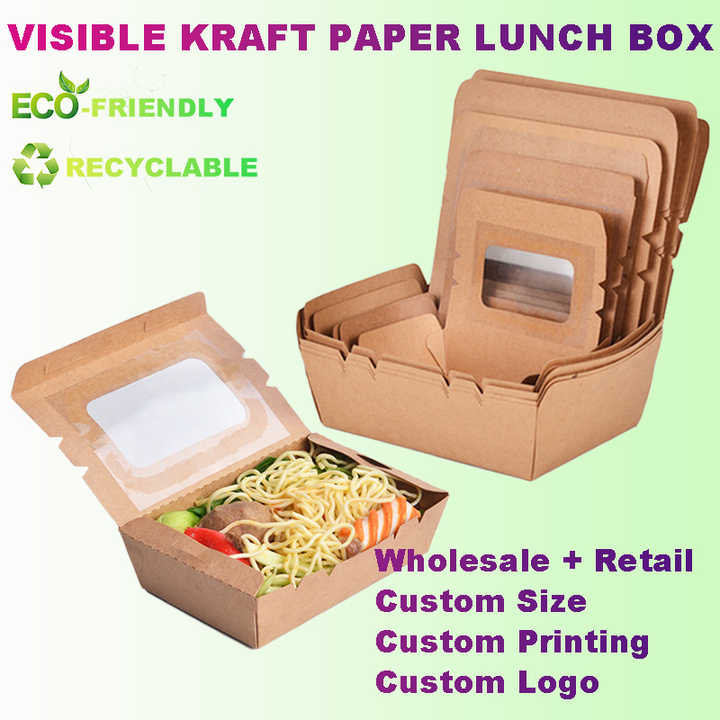 Wholesale Kraft Paper Lunch Boxes - Eco-Friendly & Customizable