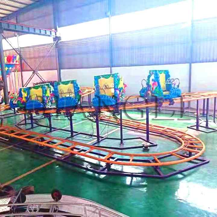Amusement Machine Fairground Attraction Kid Mini Small Roller Coaster ...