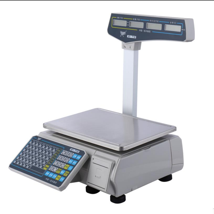 30kg Label Printing Scale - Barcode Print Scales by Hualitai