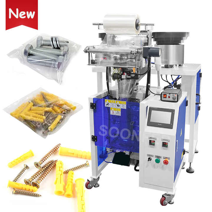 Automatic Nuts and Bolts Counting Packaging Machine Pillow Sachet Bag ...
