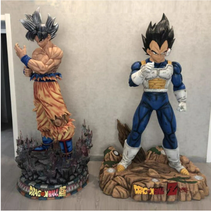 Dragon Ball Anime Character Life Size Goku and Vegeta Statue