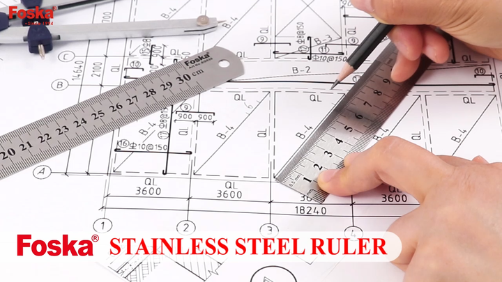 Foska Measuring Set - Precision Stainless Steel Rulers