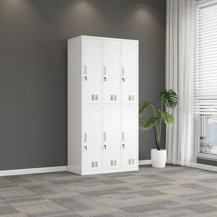 Modern 6-Door Adjustable Metal Iron Storage Locker Factory Price for ...