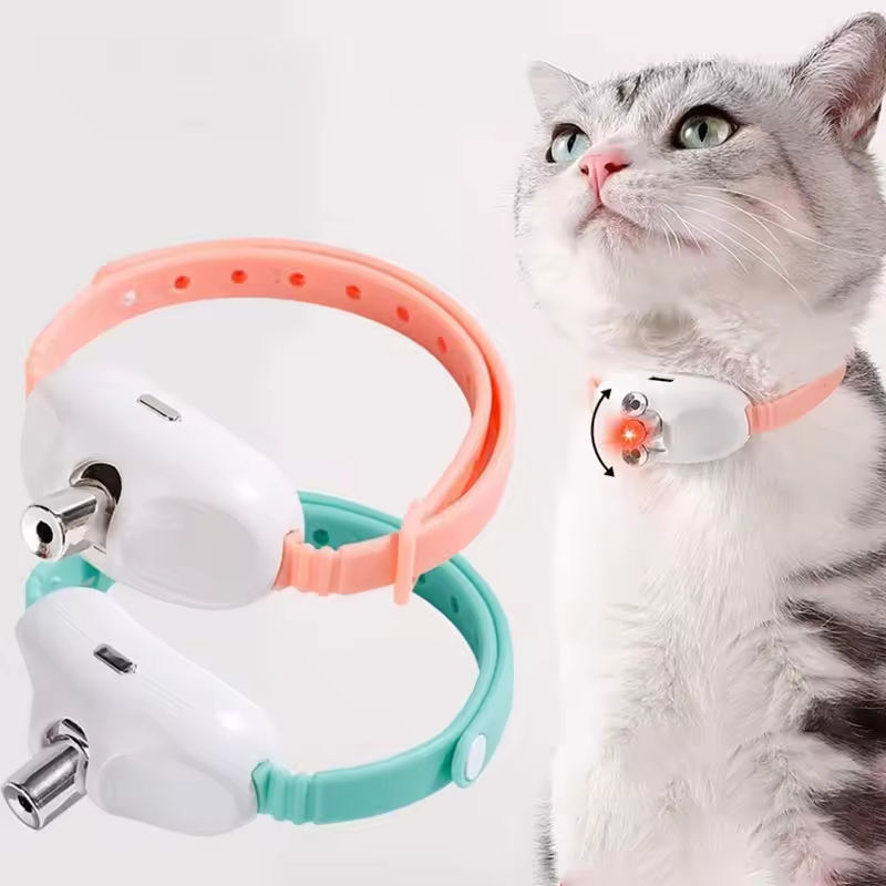 Wholesale Luxury Rechargeable Interactive Cat Laser Collar Toy ...