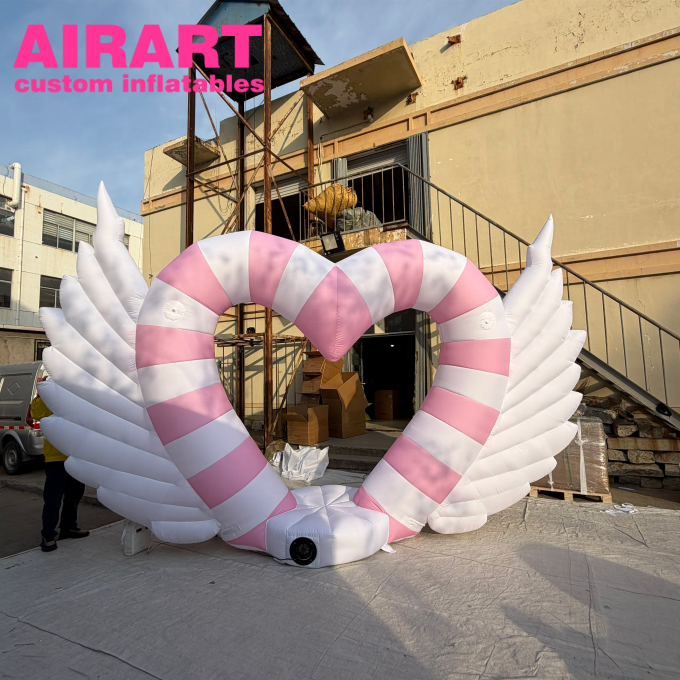 Valentine's Day Decoration Inflatable Heart with White Wing| Alibaba.com