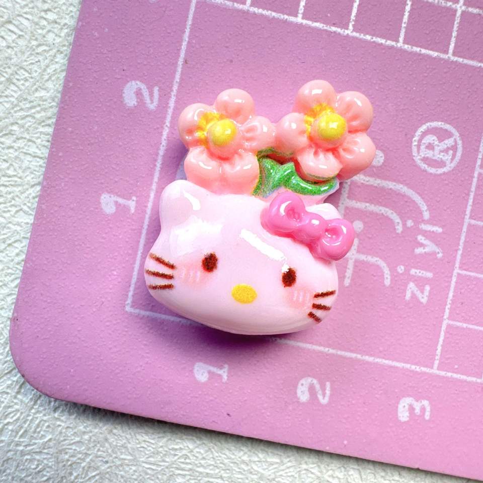 Cute Cartoon Plant Flower Resin Accessories Cream Glue DIY Handmade ...