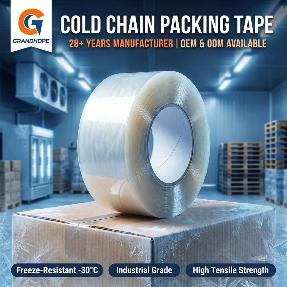 Cold Chain BOPP Packing Tape Freeze Resistant -30°C Transparent ...