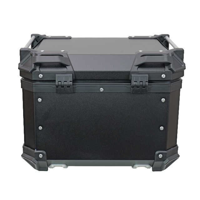 Wholesale Motorcycle Tail Box Top Case 45L Black Aluminum Alloy Large Trunk Rear Carrier Bag ...