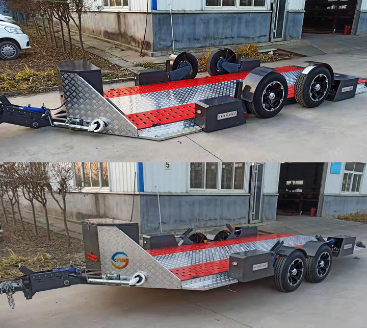 Muti-Functional Tilt Car Trailer With Checker Plate Floor| Alibaba.com