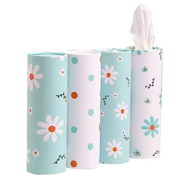 Absorbent Formula 3 Ply Cylinder Box Tissue for Home Use Quickly ...