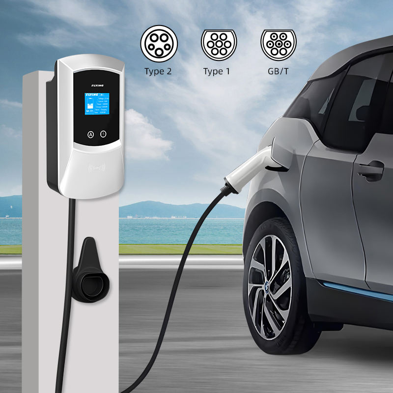 32A Portable EV Charger 7KW Level 2 Type 2 GBT Type 1 NACS EVSE ...
