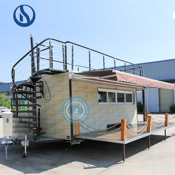 Double Decker Food Truck Trailer - Rooftop Seating