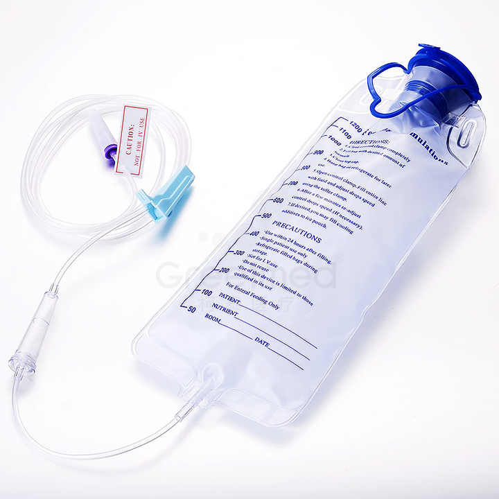 Double Enteral Feeding Set Feedinng Tube Dual Bag Enteral Feeding Sets ...