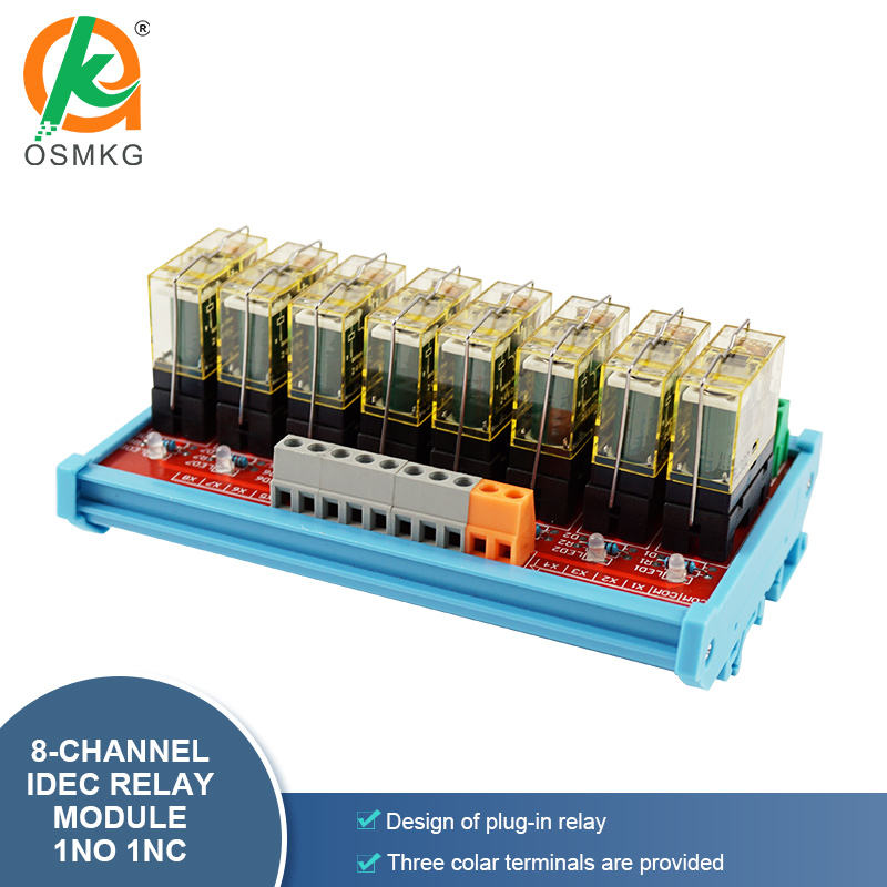 Oshangming 8 Channel Input 8 Relay Output Board 12V/24V Relay Module ...