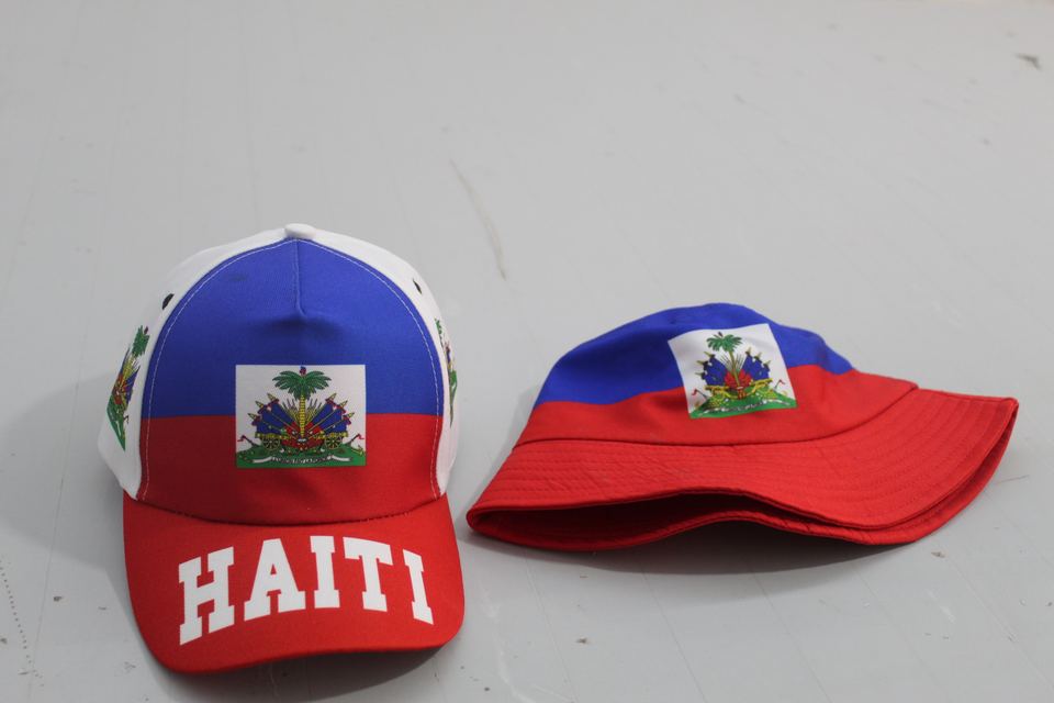 Haiti Flag PVC Baseball Cap - Adjustable 6-Panel Sunshade Hat for ...