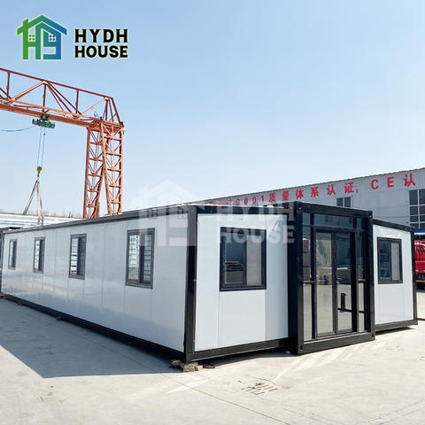 Granny Flat Soundproof 40ft Modern Insulated Prefab House side opening ...