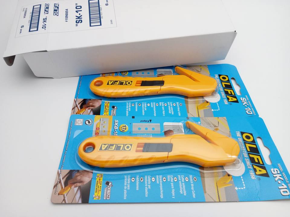 OLFA SK-10 Safety Knife - Precise Cutting of Plastic Bags