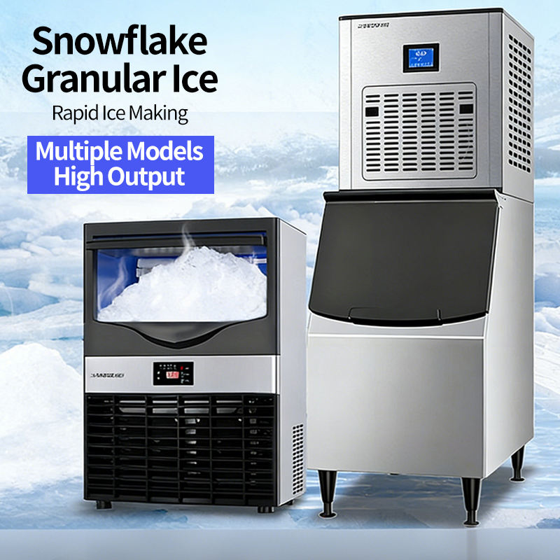 Commercial Automatic Defrost Electric Snowflake Ice Maker Machine for ...