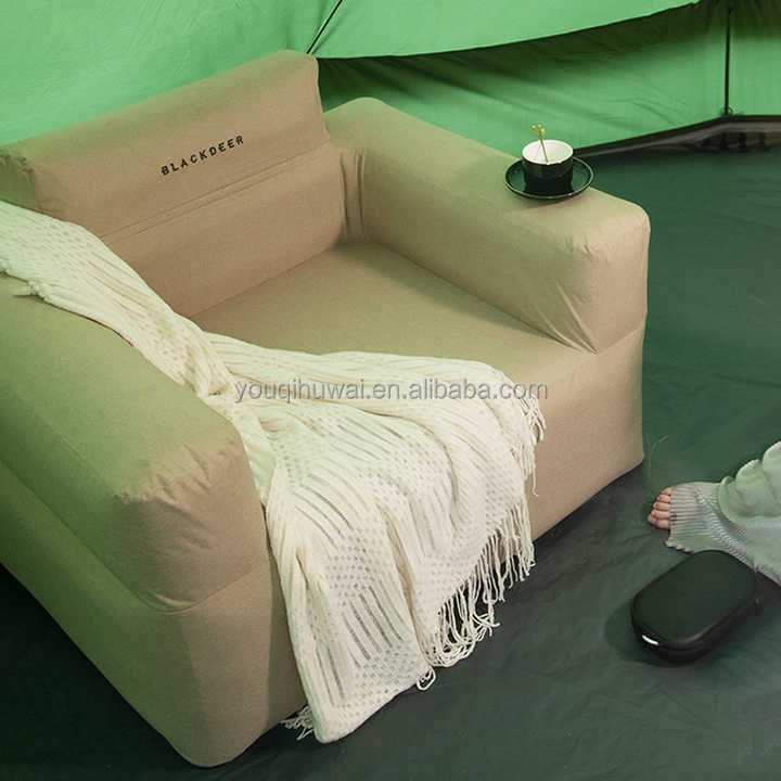 Outdoor PVC Inflatable Camping Lazy Lounger Beach Seat Chair Sofa Soft ...