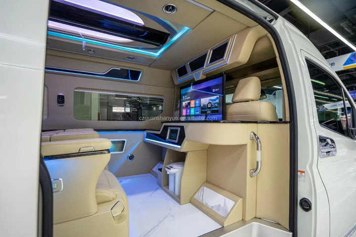Luxury Electric Modified Hiace Bus Van Limousine Car Interior Vip Bus ...
