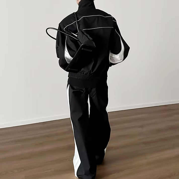 Custom Zip up Jacket Tracksuit Baggy Sweat Set Jogger Windbreaker ...