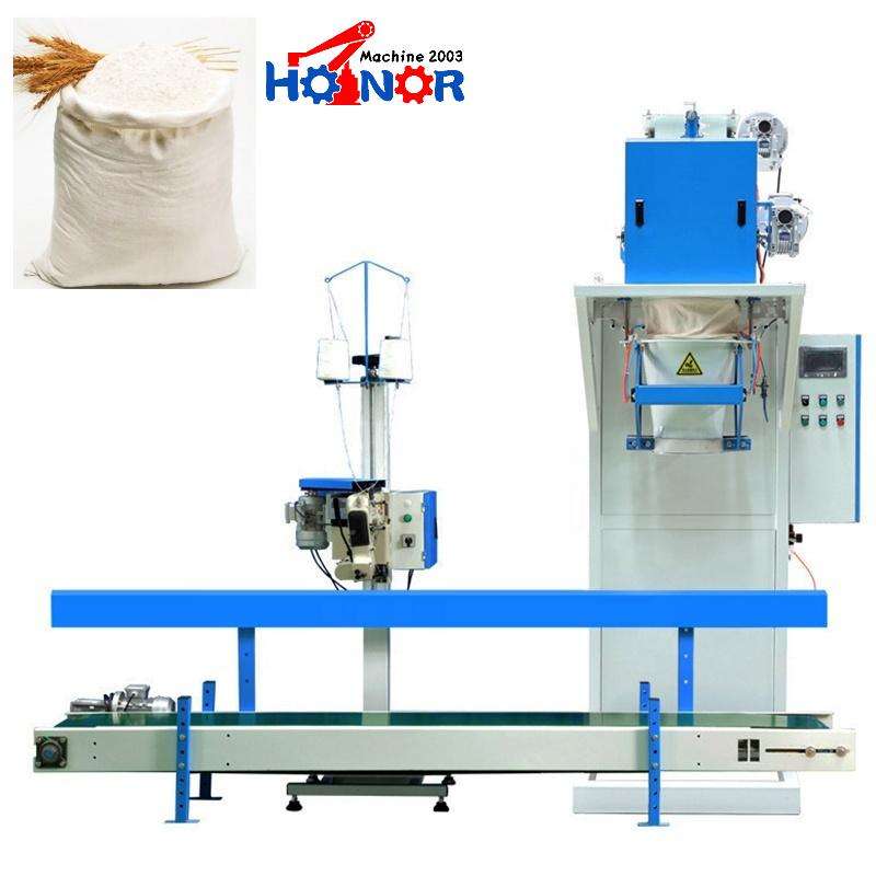 Semi-automatic 25kg Flour Packing Machine Food Packaging Machine 50kg ...