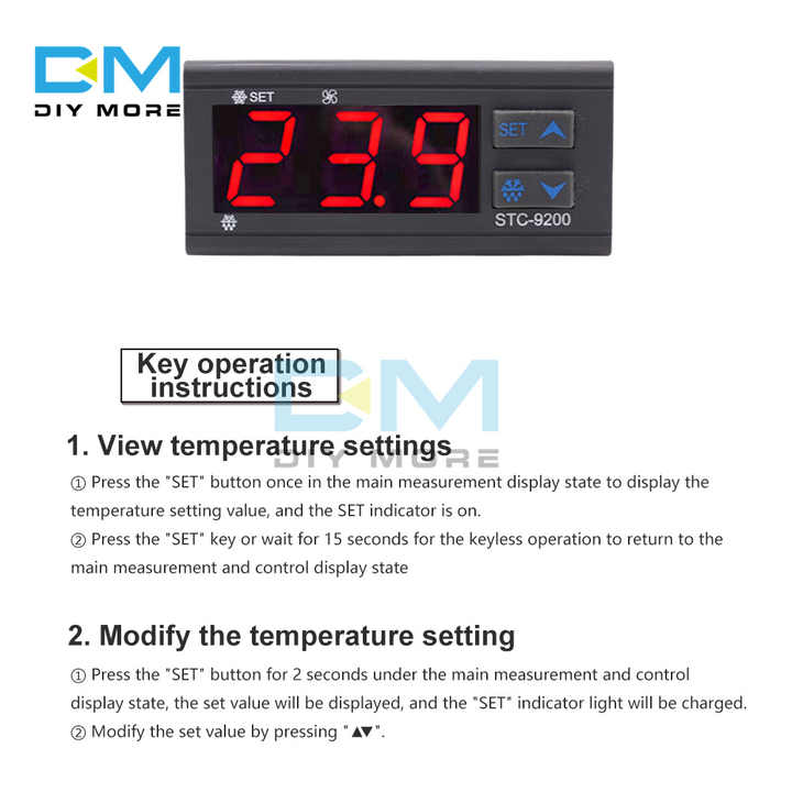 STC-9200 Digital Temperature Controller - Reliable Thermostat