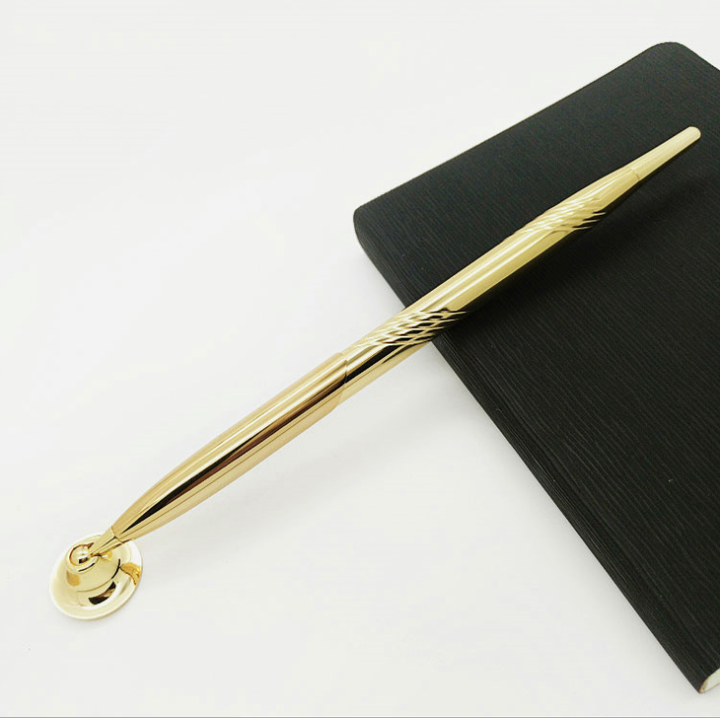 Golden Metal Desktop Pen Stand Promotion| Alibaba.com
