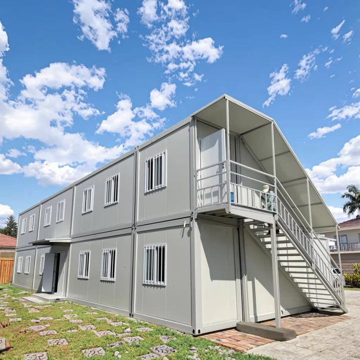 Fast Install Two-Storey Prefabricated Container House Asian-Style ...