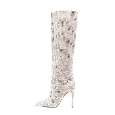 Women Custom Diamonds Boots Over The Knee High Heel Boots| Alibaba.com