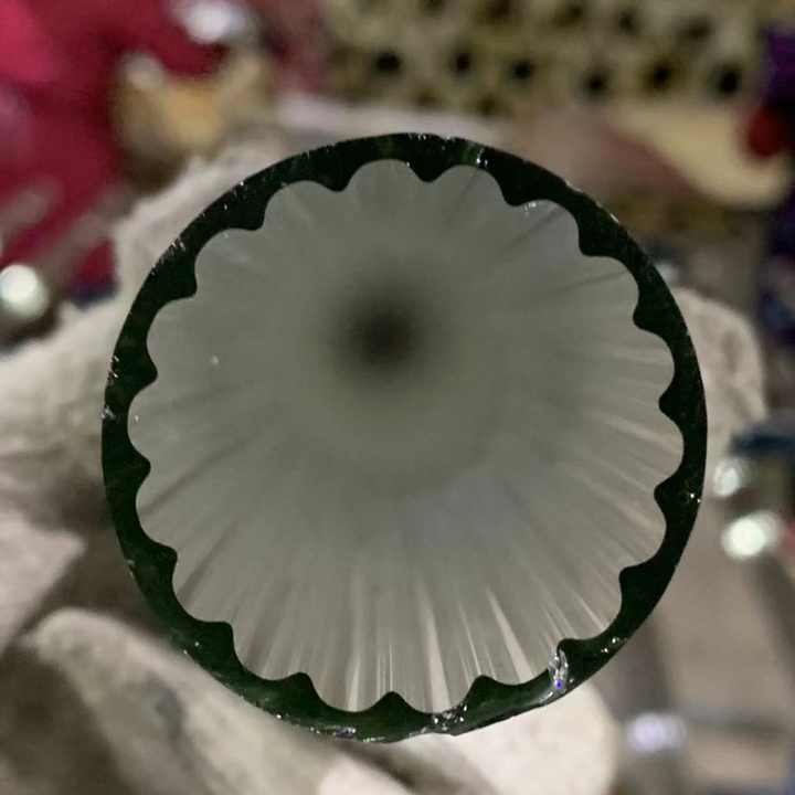 Borosilicate Fluted Ribbed Glass Tube with Inner Profile for Lighting ...