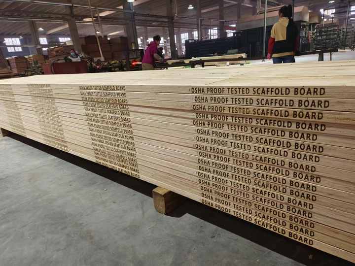 38x225x3900MM Wooden Scaffolding board OSHA Proof Tested Scaffold Board ...