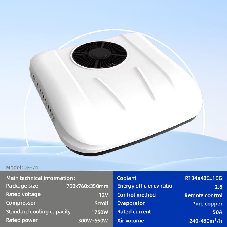 Roof Top Scroll Compressor Parking Cooler DC12v 24v Rooftop Air ...
