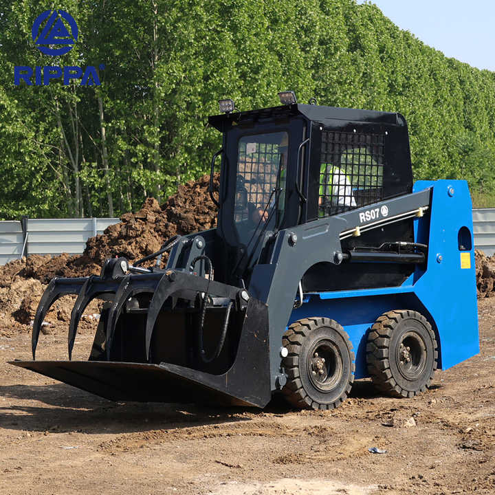 New CE EPA Compliant Mini Skid Steer Loader Diesel Engine Front Loader Crawler Earth-Moving ...