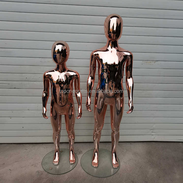 Boutique Shop Chrome Gold Silver Whole Body Kids Manikin Rose Gold PP ...