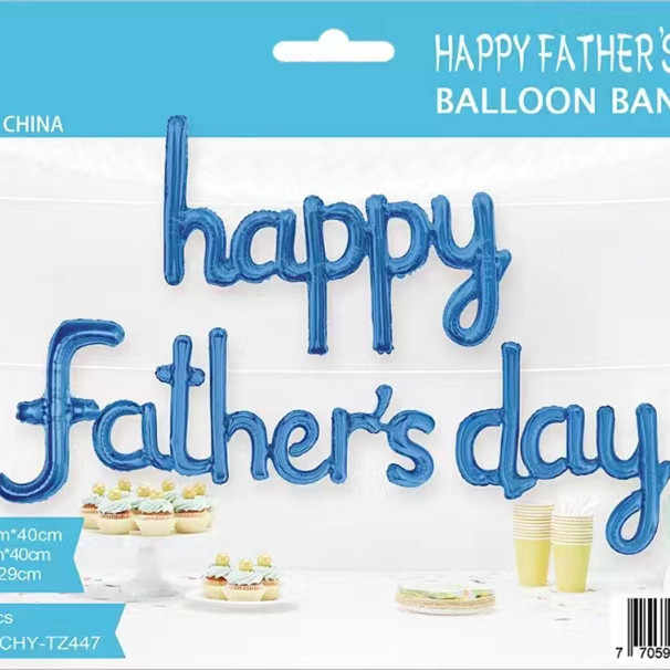 English Happy Fathers Day Letters Balloons Conjoined Alphabet Foil ...