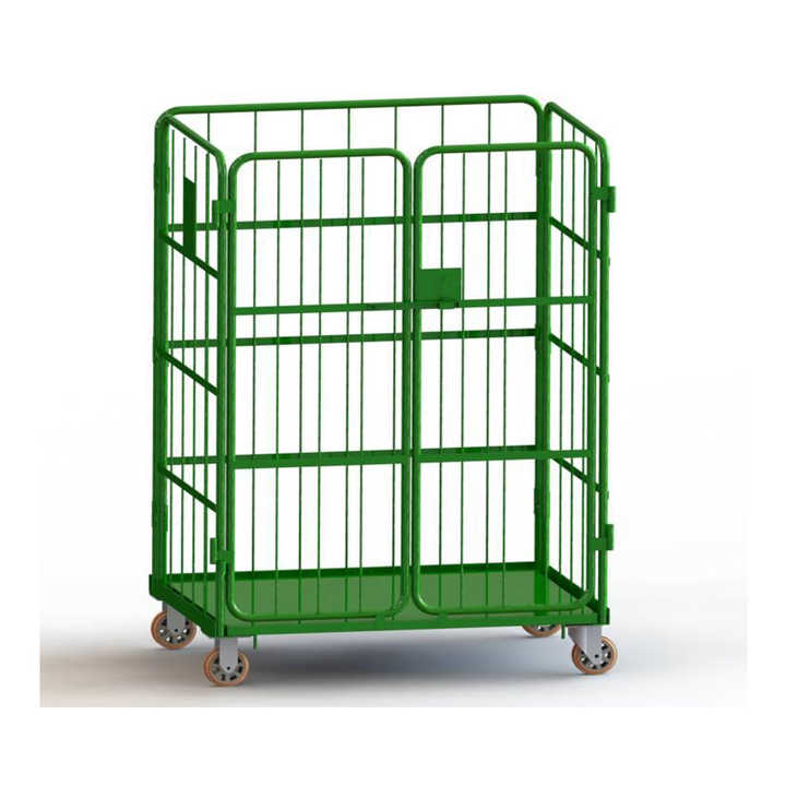 Customized 600kg Industrial Steel Collapsible Rolltainer for Warehouse ...