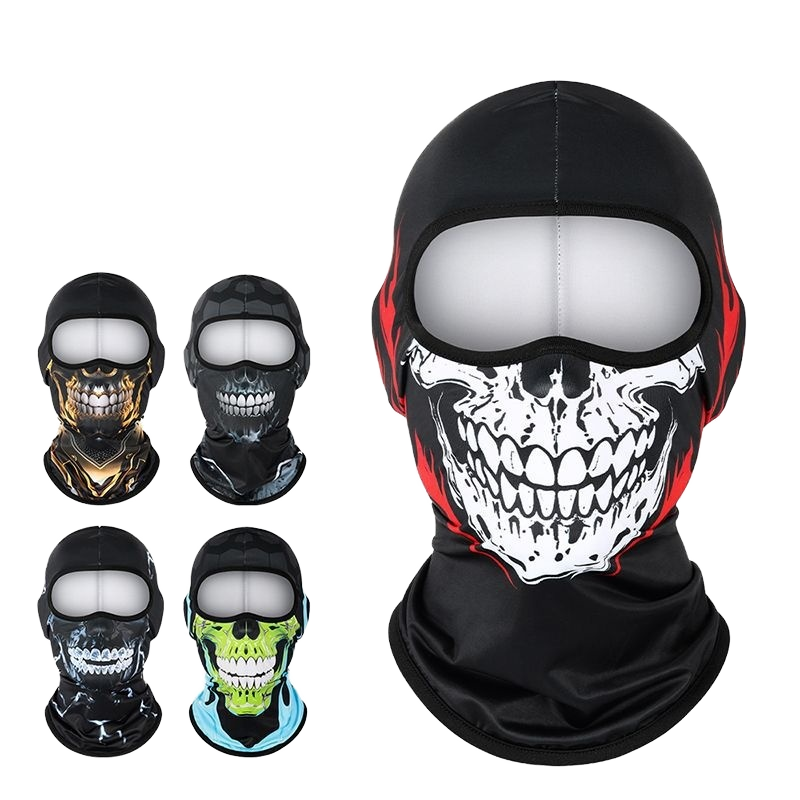 Halloween Skull Full Face Mask Breathable Balaclavas Riding Full Ice ...