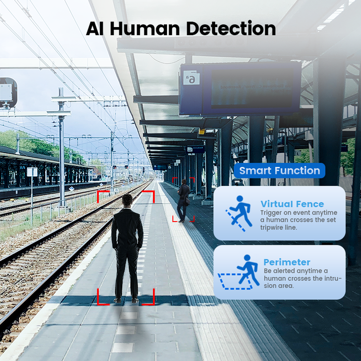 5MP Smart Security Camera with Human Detection & Night Vision