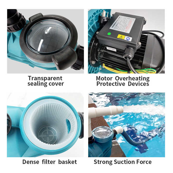 1.5hp 2hp 3hp High-pressure Pool Filter Pump For Circulation & Draining ...