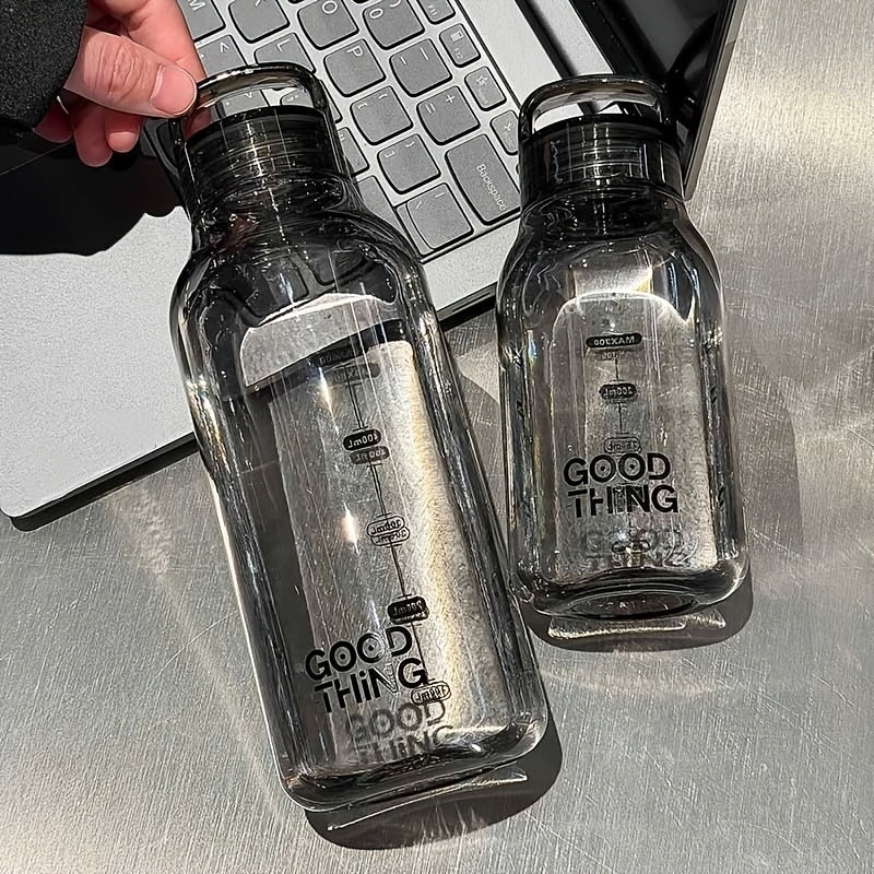 Japanese-Style Minimalist Transparent Polycarbonate Water Bottle, Leak ...