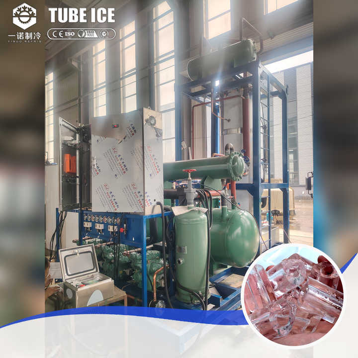 30Tons Per Day Tube Ice Machine for Drink and Restaurant Crystal Ice ...